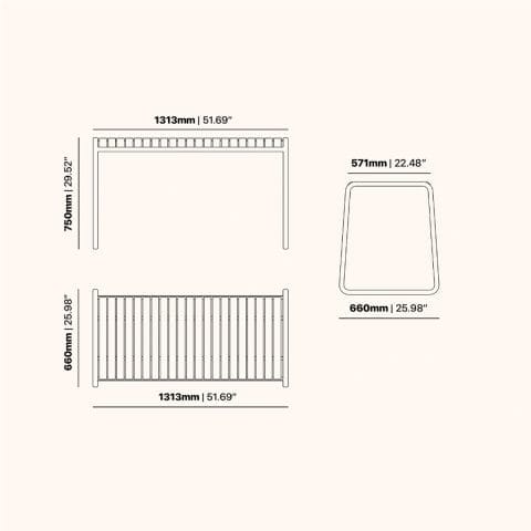 Brighton Table and Bench Seat | Outdoor - Ergoline Furniture