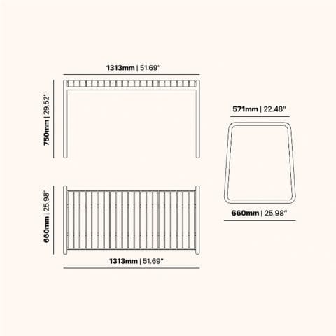 Brighton Table and Bench Seat | Outdoor - Ergoline Furniture